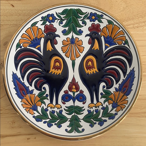 Manousakis-Keramik | Accents | Rooster Plate Manousakiskeramik ...